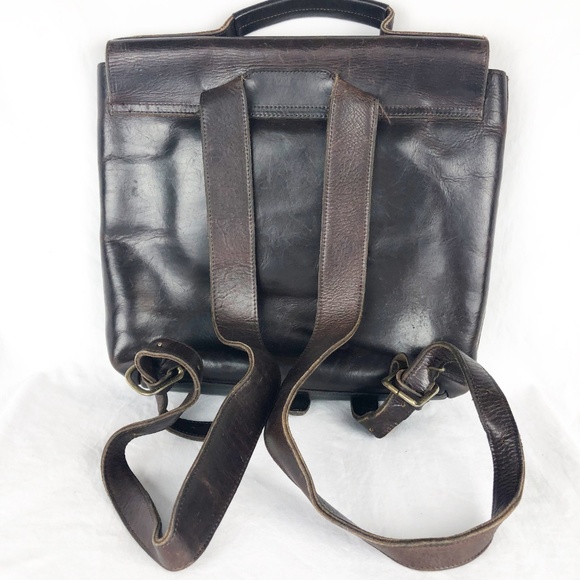 Handmade | Bags | Handmade 0 Genuine Leather Backpack With Brass | Poshmark